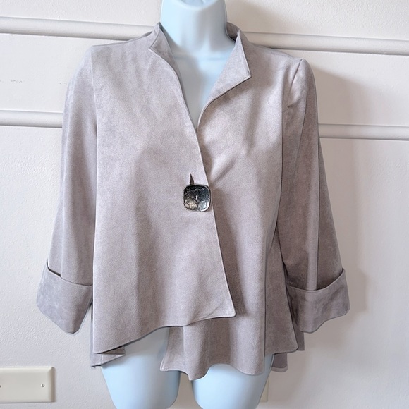 IC By Connie K | Jackets & Coats | Ic By Connie K Womans Jacket Gray Sz ...